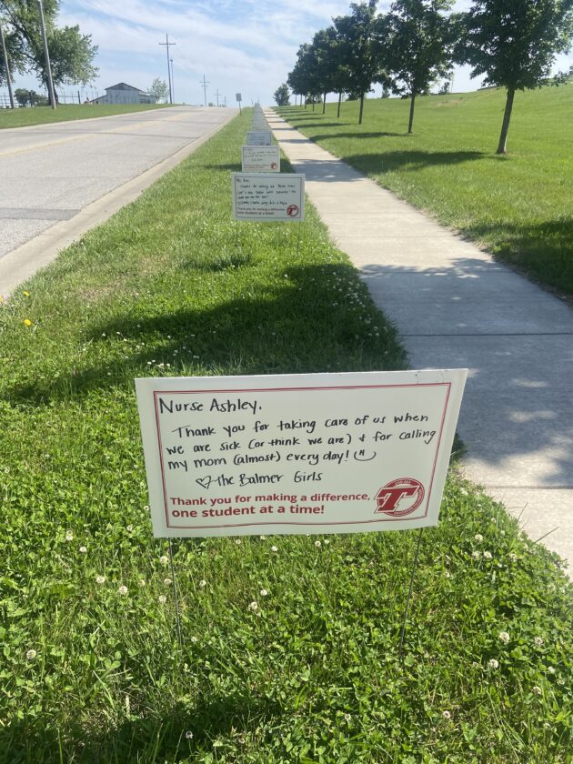 Signs celebrate TMS, TES staff in honor of appreciation week | News ...